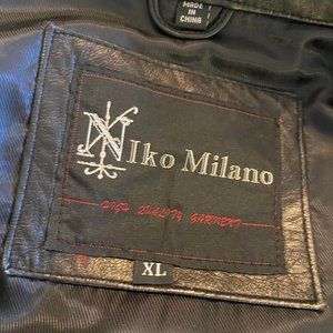 Niko Milano | Jackets & Coats | Nwt Niko Milano Mens Black Leather ...